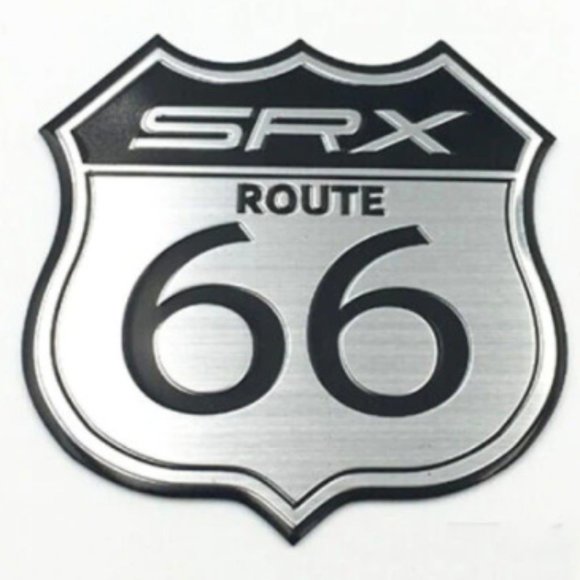 ROUTE 66 Metal | Accessories | Srx Route 66 Shield Outline Metal Emblem ...